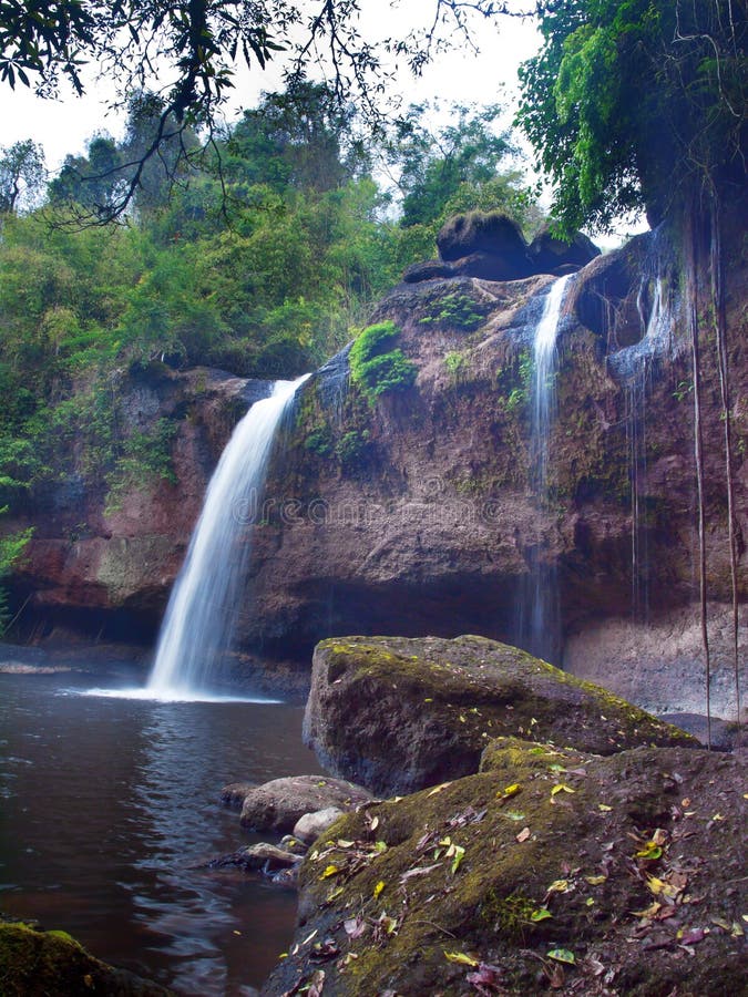 Haew Suwat Waterfall stock photo. Image of paradise, rock - 29453754