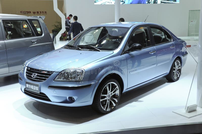 Hafei sedan electric car editorial stock photo. Image of cheap - 17740058