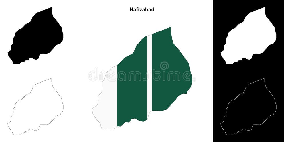 Hafizabad Outline Map Stock Illustrations – 1 Hafizabad Outline Map ...