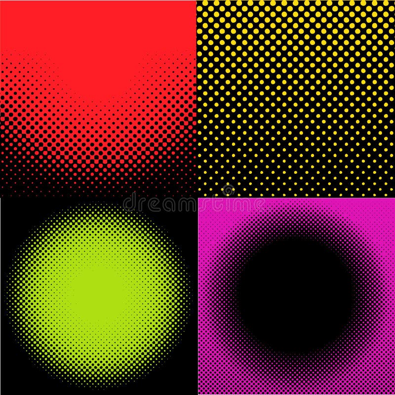 Haftones Background Set stock vector. Illustration of faded - 48272538