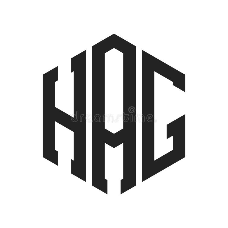HAG Logo Design. Initial Letter HAG Monogram Logo Using Hexagon Shape ...