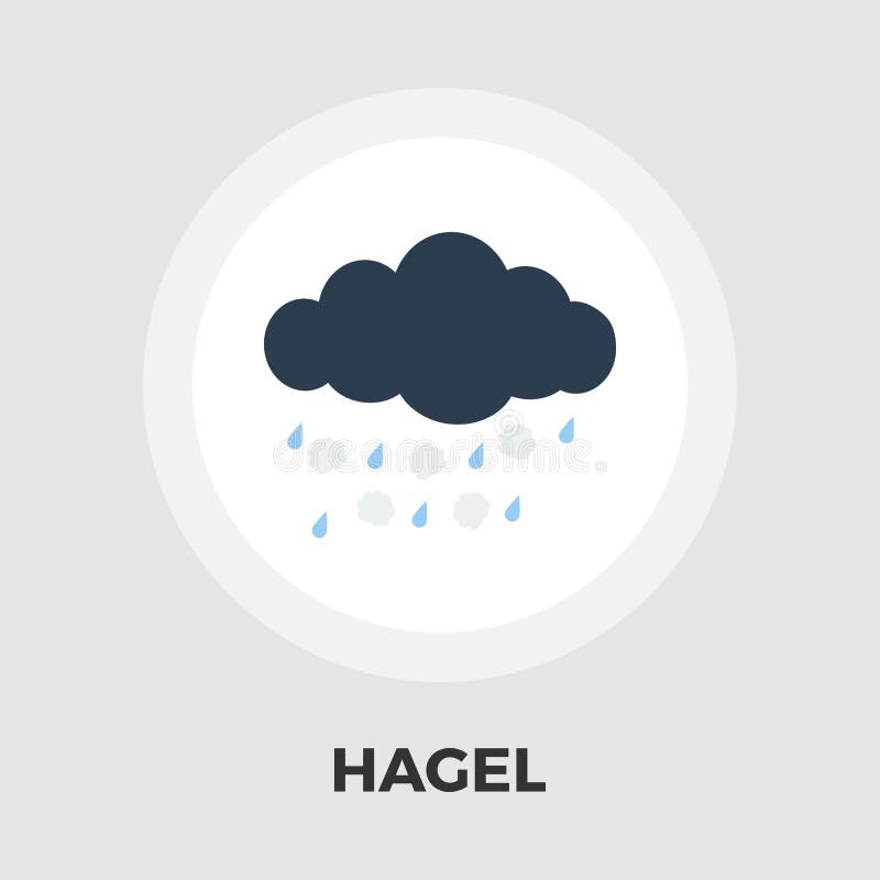 Hagel flat icon stock vector. Illustration of color, drop - 90292289