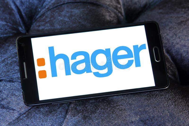 Hager Group logo editorial stock image. Image of logotype - 116272709