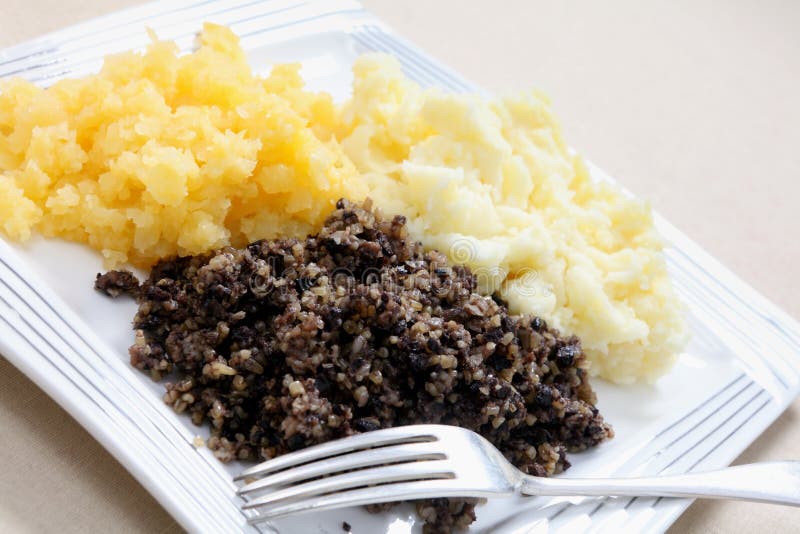 Haggis tatties and neeps stock photo. Image of offal - 25409636
