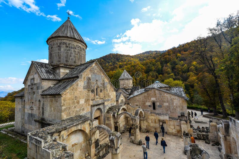 Haghartsin Monastery Armenia Autumn Editorial Image - Image of trees ...