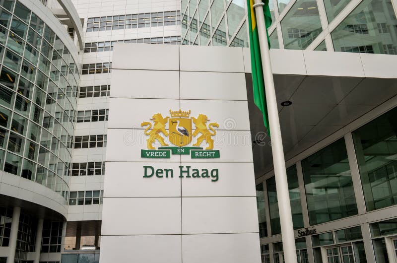The Hague city emblem editorial stock image. Image of exterior - 83287049