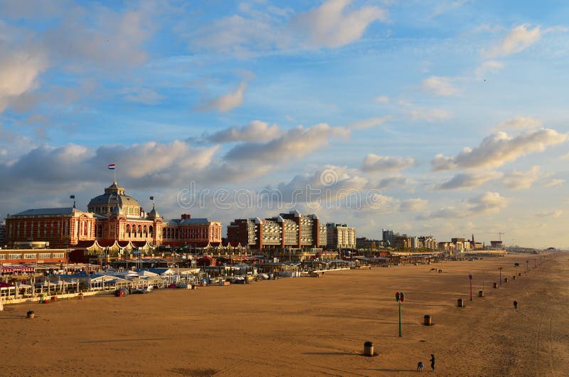 Scheveningen Beach, Netherlands Stock Image - Image of travel, summer ...