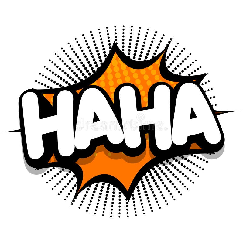Haha Comic Book Explosion Bubble Vector Illustration Stock Vector ...