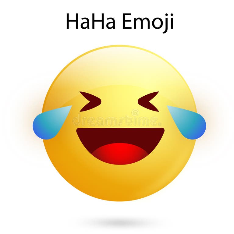 HaHa React Smiley Face with Vector File Stock Vector - Illustration of ...