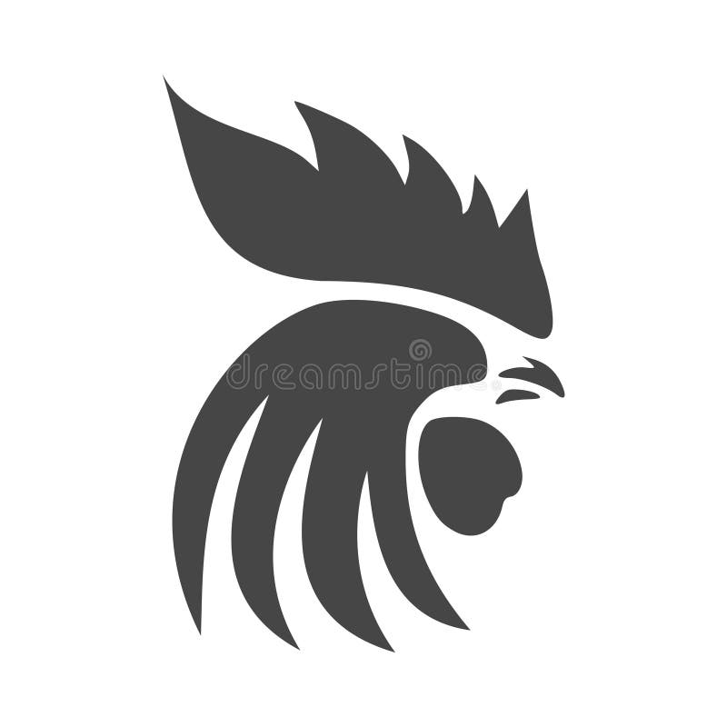 Hahn Logo Vector Template Design Vektor Abbildung - Illustration von ...