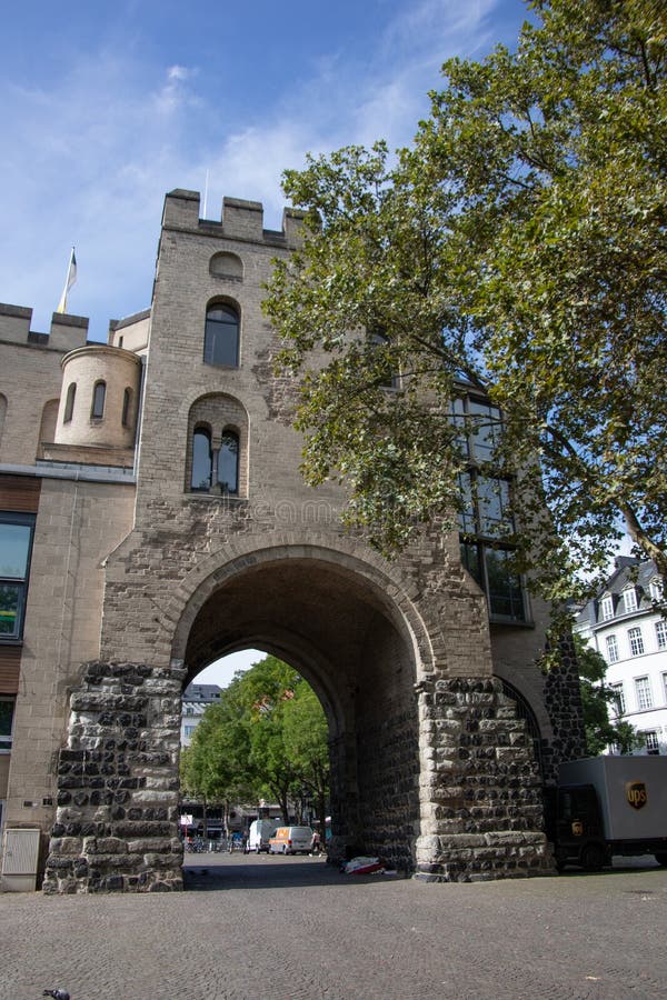 Hahnen Gate stock photo. Image of rudolfplatz, gate - 229846564