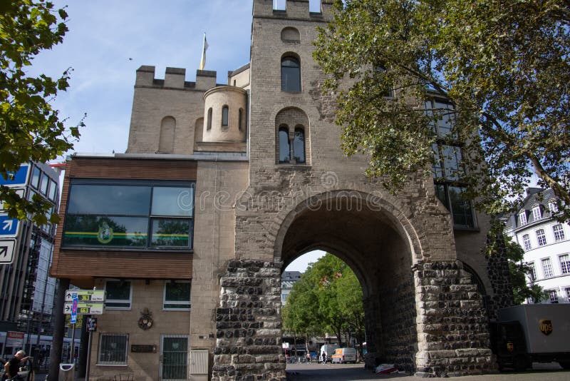 Hahnen Gate editorial stock image. Image of pinnacles - 229846574