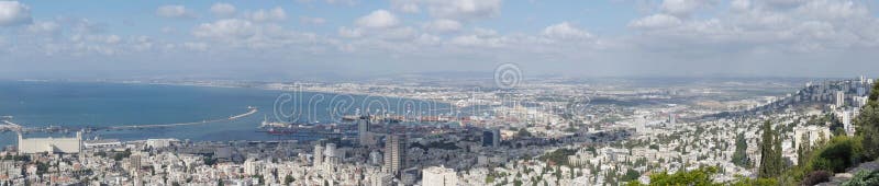 Haifa, the Center of the City Editorial Stock Image - Image of ...