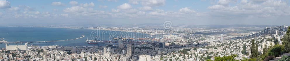 Haifa, the Center of the City Editorial Stock Image - Image of ...
