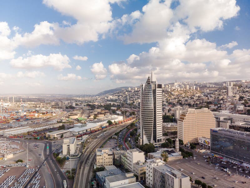 Haifa down town editorial photography. Image of background - 167466102