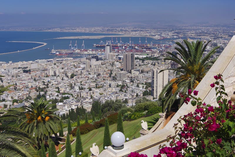 Haifa Israel fotografía editorial. Imagen de céntrico - 124538322