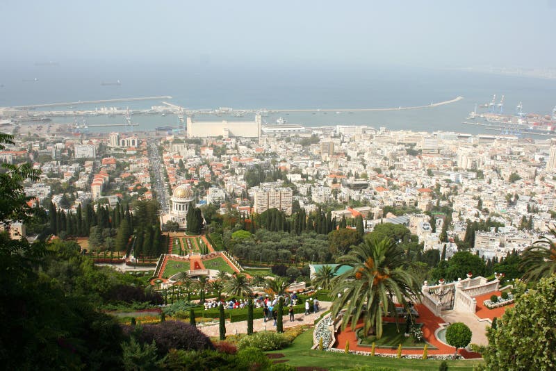 Haifa, Israel stock image. Image of landscaped, activity - 56748675