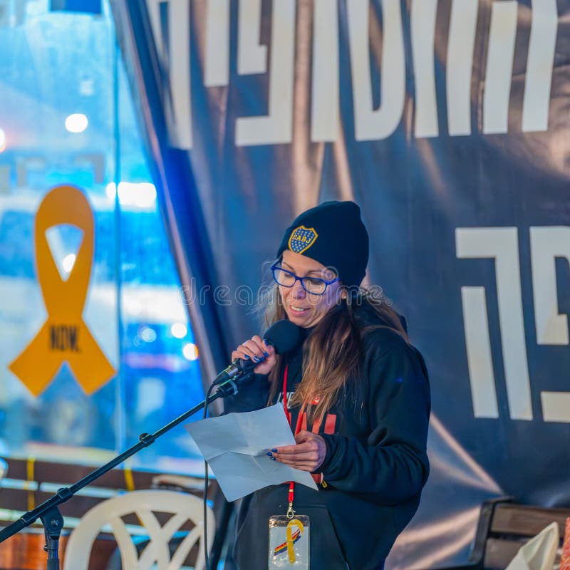 Hostages Support Assembly, Haifa Editorial Photography - Image of ...