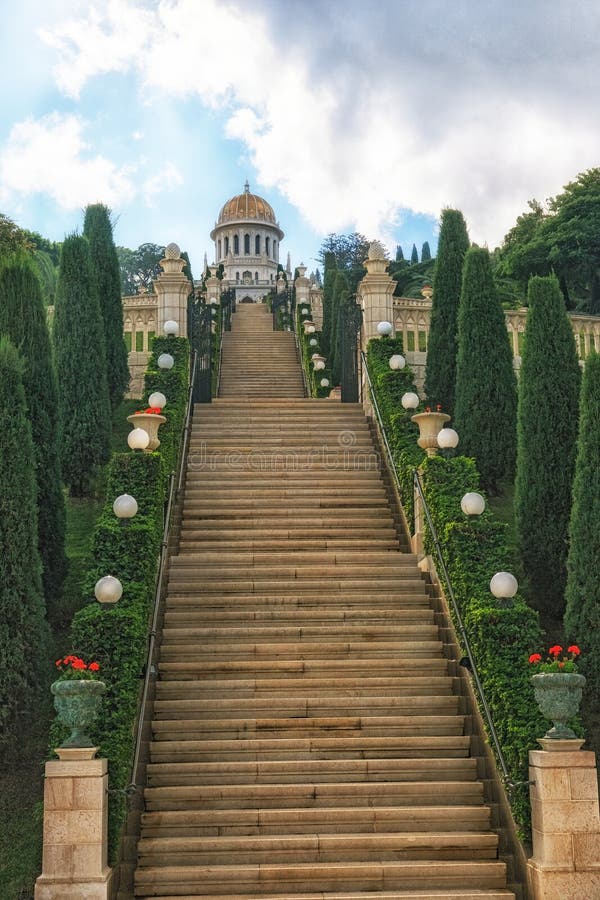 Haifa, Israel - November 18, 2022 : Bahai Gardens in Haifa Editorial ...
