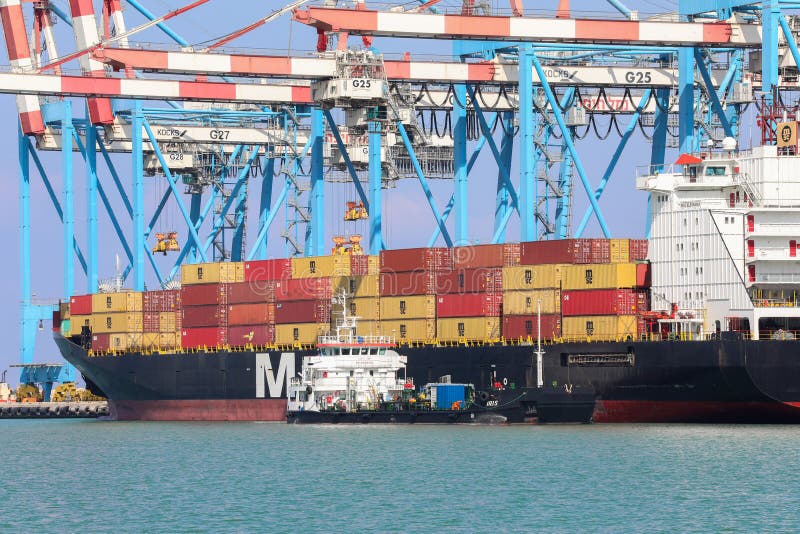 Haifa, Israel - October 11, 2021: MSC Mega Container Ship Docked at ...