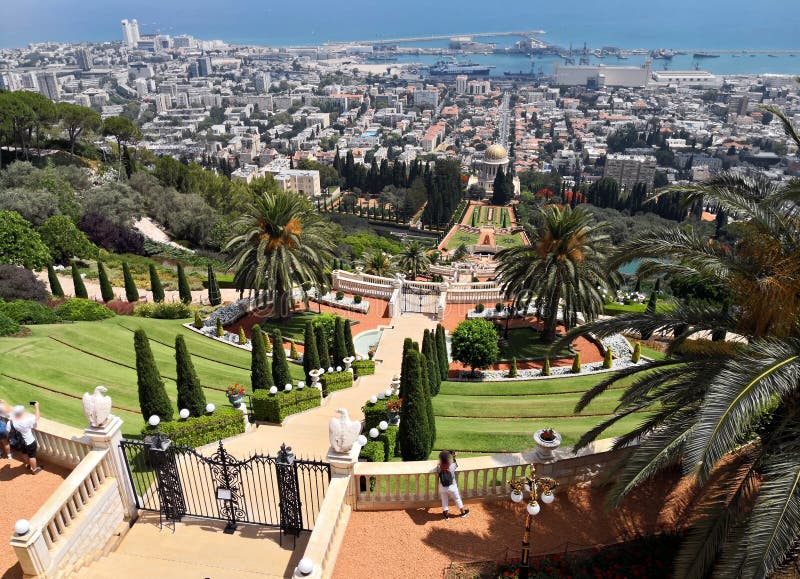 Haifa, Israel - Panoramic View Editorial Photo - Image of haifa, centre ...