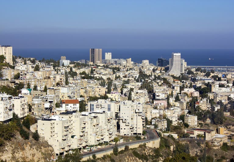 Haifa, Israel stock photo. Image of haifa, house, city - 36416292