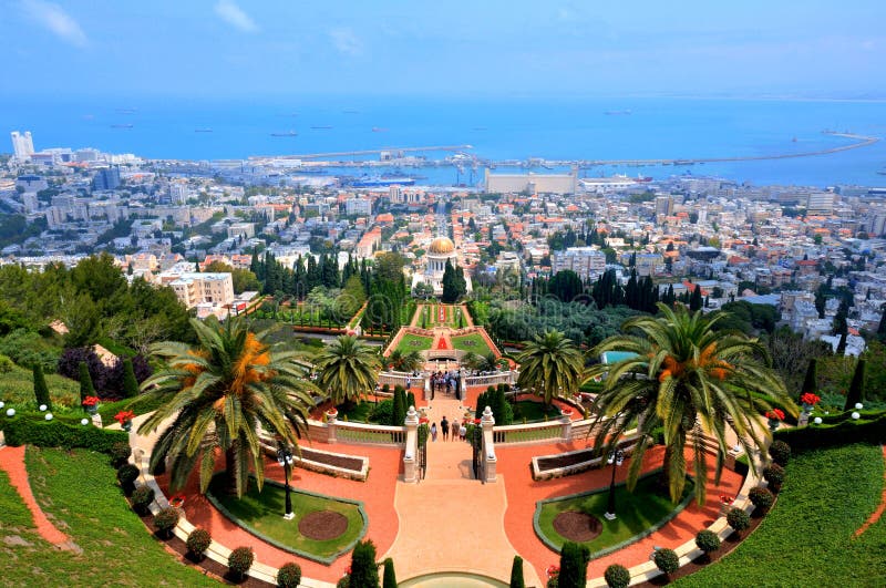 Haifa stock image. Image of city, religion, faith, baha - 93840635