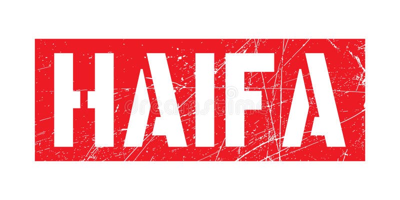 Haifa Rubber Stamp Vector Illustration Graphic Stock Vector ...