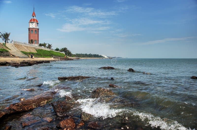 Haikou Bay views stock photo. Image of hainan, beach - 19620300