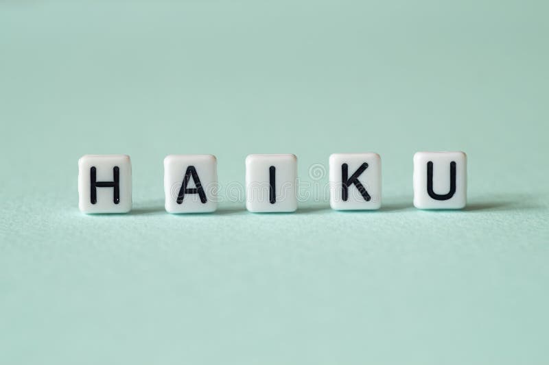 Haiku - Word Concept on Cubes,text Stock Image - Image of paper ...