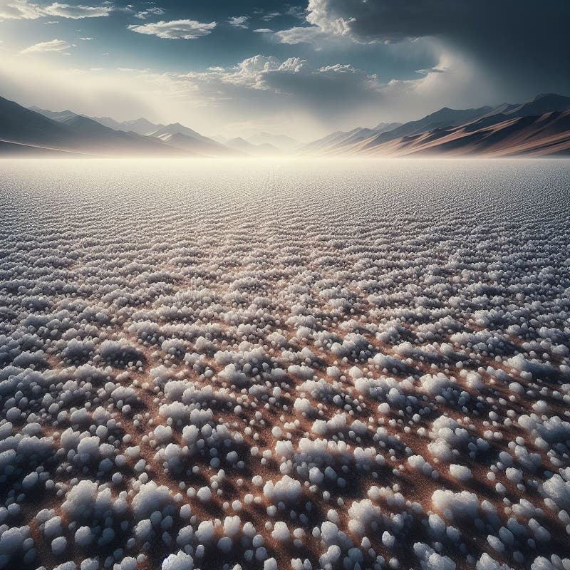 Ice Hail in the Desert. a Rare Mystical Phenomenon.Picture that Can Be ...