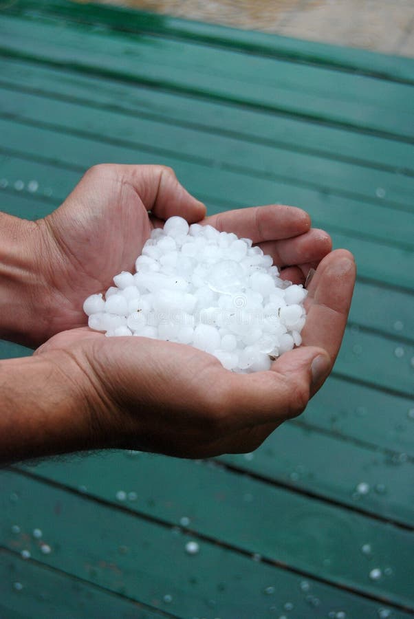 Hail in hand stock image. Image of nature, hails, storm - 42755777