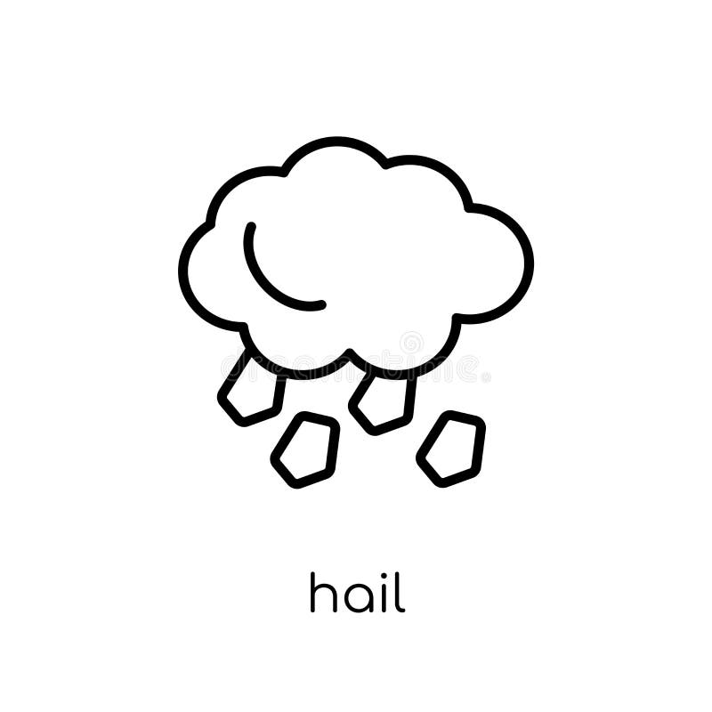 Hail icon from collection. stock vector. Illustration of meteorology ...