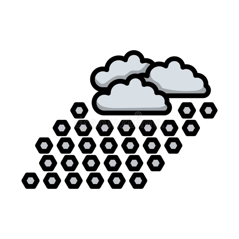Hail Icon stock vector. Illustration of environment - 250316240