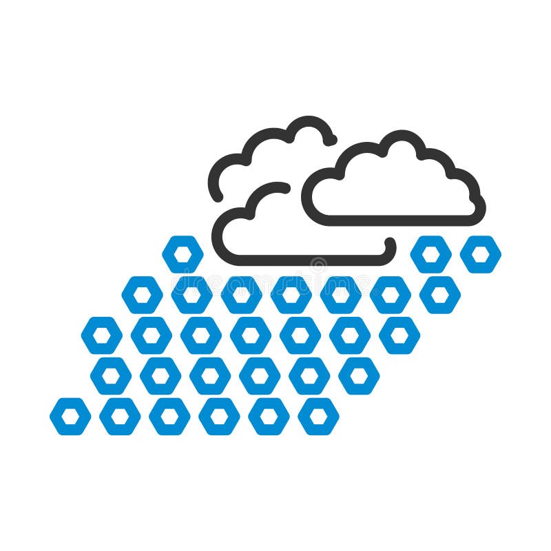 Hail Icon stock vector. Illustration of isolated, graphic - 251848535