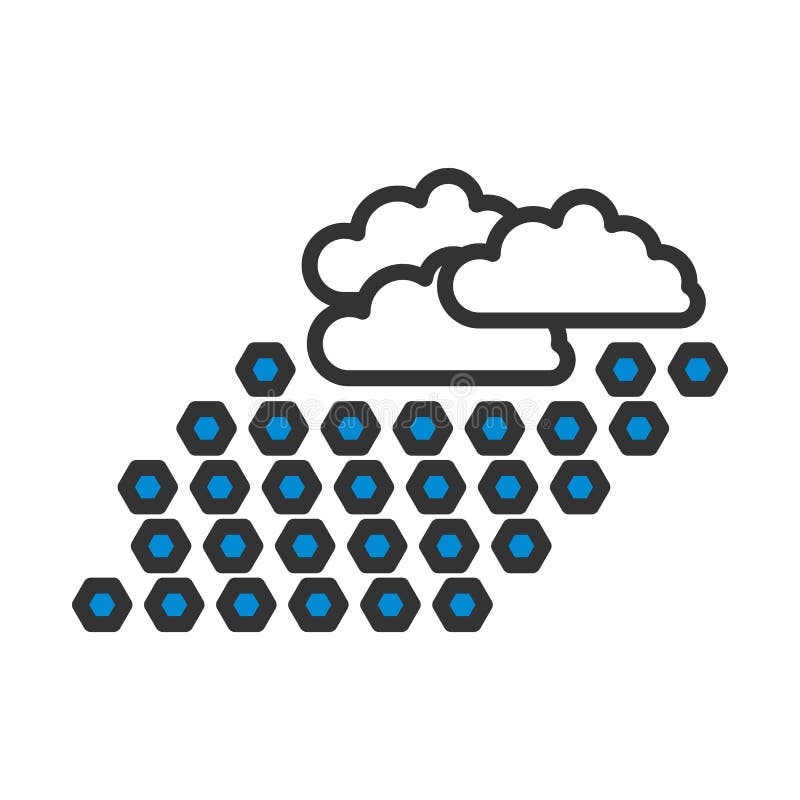 Hail Icon stock vector. Illustration of line, internet - 256887168