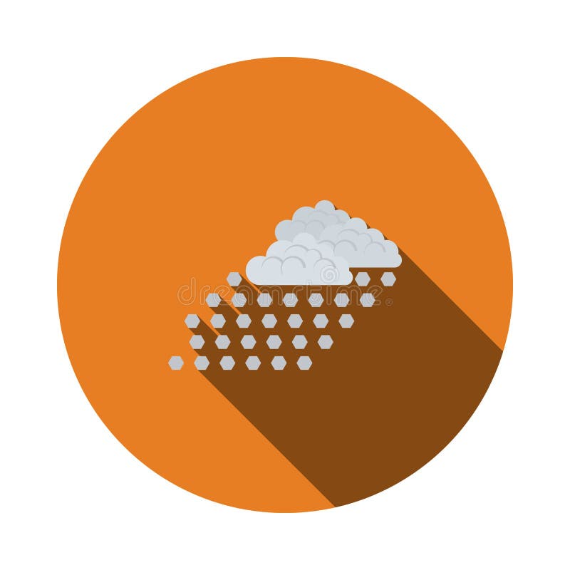 Hail Icon stock vector. Illustration of frost, cloudy - 254018939