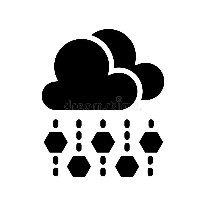 Hail Icon Vector Design Template Basic RGB Stock Vector - Illustration ...