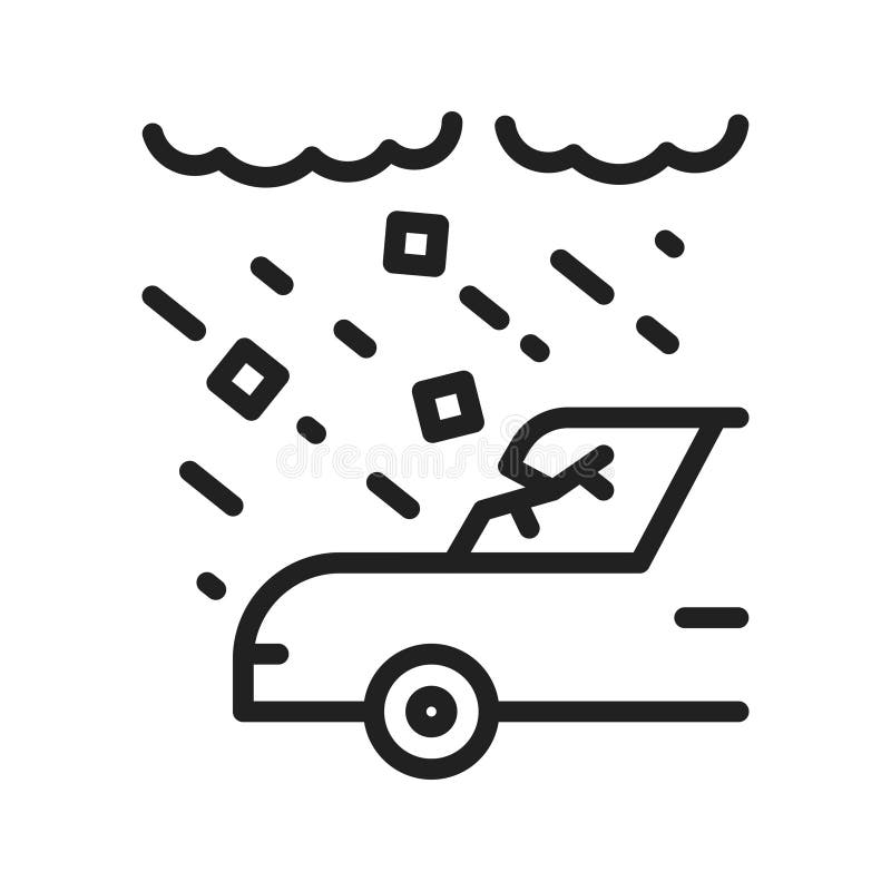 Hail icon vector image. stock vector. Illustration of hailstones ...