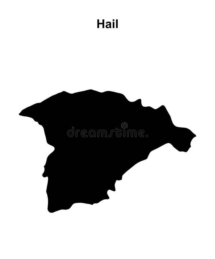 Hail outline map stock vector. Illustration of contour - 360653300