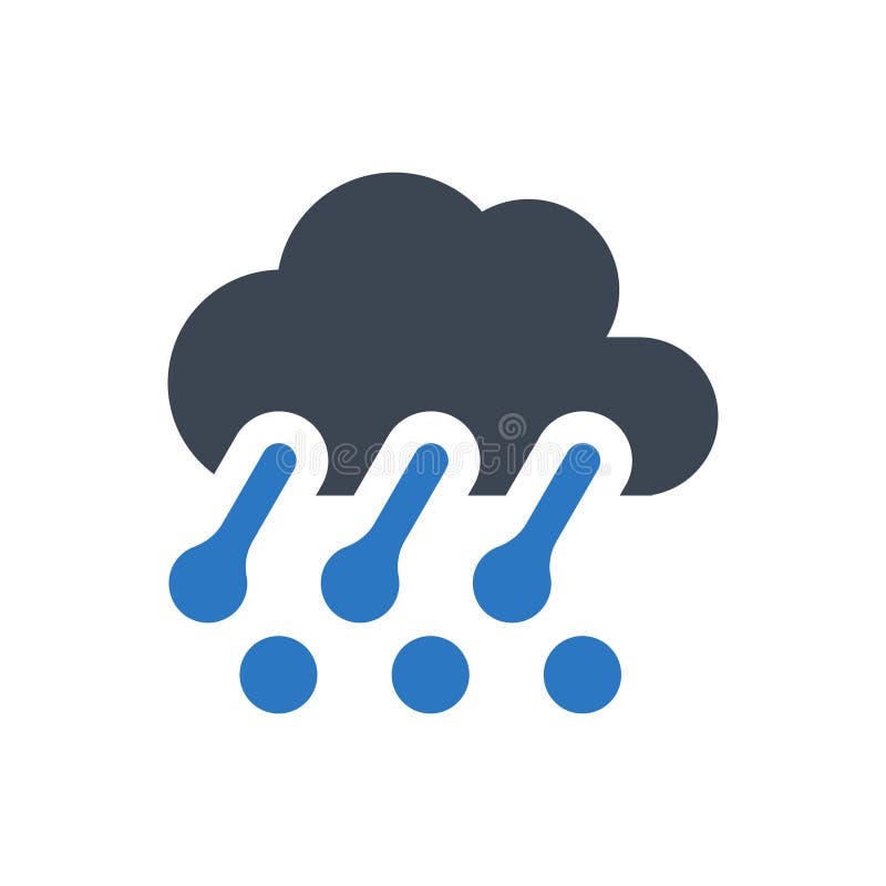 Hail rain icon stock vector. Illustration of forecast - 230704977