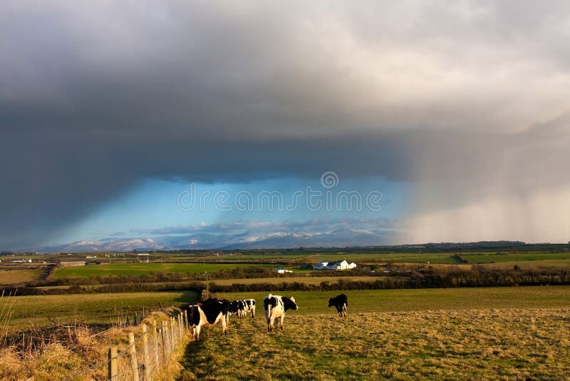 Hail storm clouds stock image. Image of snowdonia, wales - 14277521