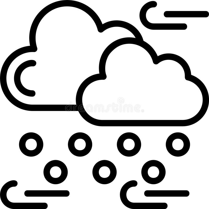 Hail Vector Icon stock illustration. Illustration of balls - 388698814