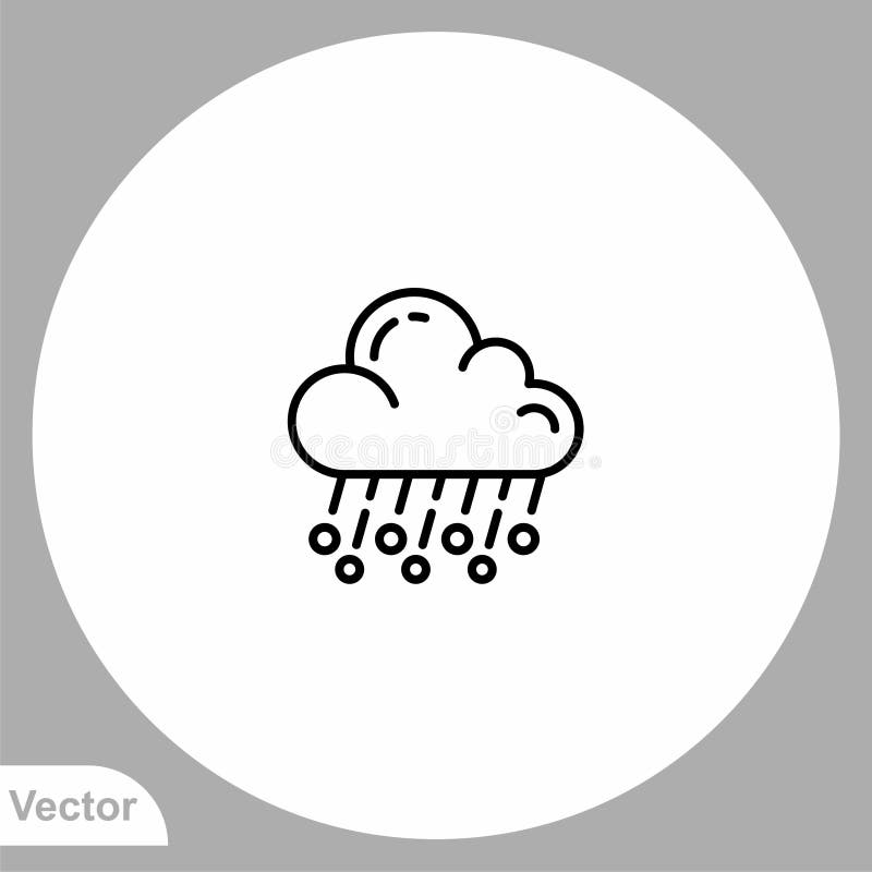 Cloud Hail Logo Vector Icon Stock Vector - Illustration of cold ...