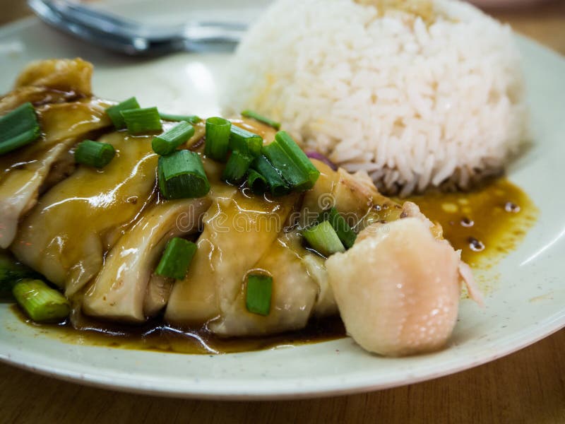 Hainan Chicken Rice in Penang, Malaysia Stock Photo - Image of penang ...