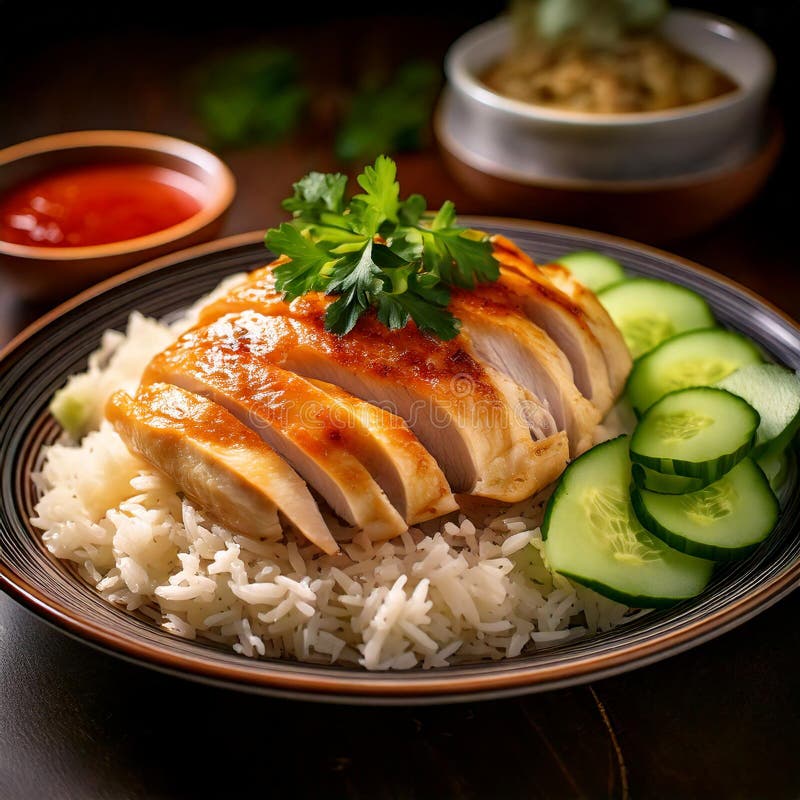 Hainanese Chicken Rice â€ Classic Poached Chicken with Fragrant Rice ...