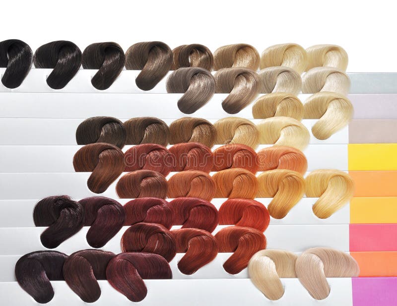 Hair Colors Set stock image. Image of salon, dark, lock - 23228603