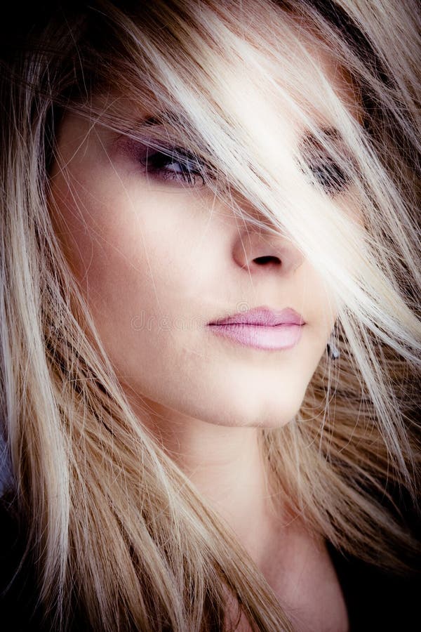 Hair stock image. Image of woman, beautiful, wind, closeup - 8187755