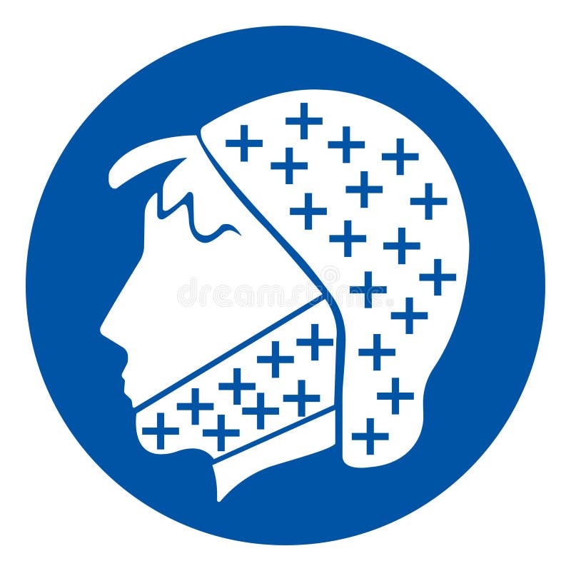 Hair Net Symbol Sign, Vector Illustration, Isolate on White Background ...