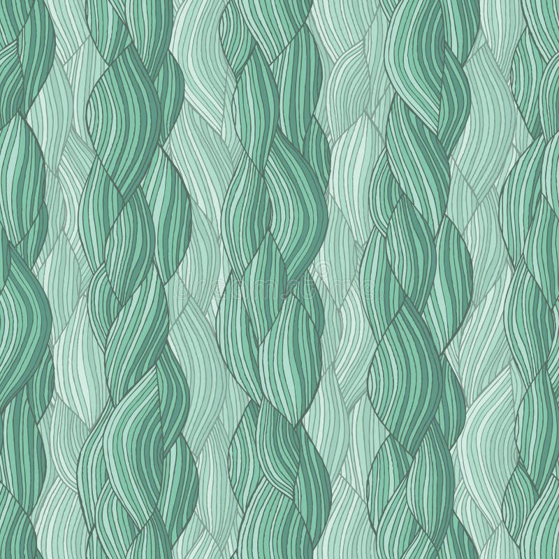 Hair Braid Seamless Pattern Stock Vector - Illustration of hair, braid ...